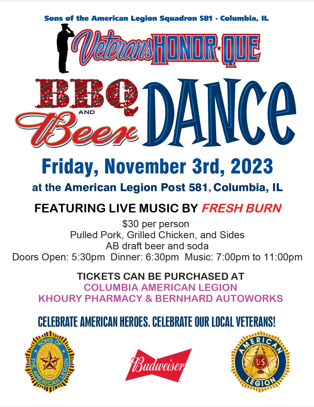 BBQ & Beer Dance – Sons of the American Legion